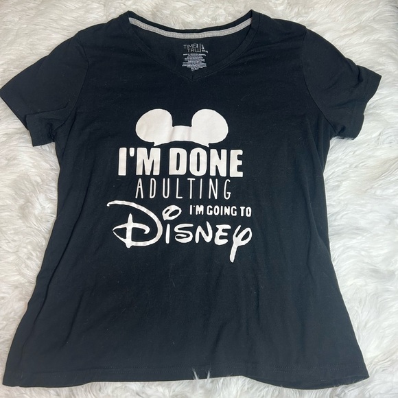 Tops | Disney Mickey Mouse Im Done Adulting Im Going To Disney Womens ...